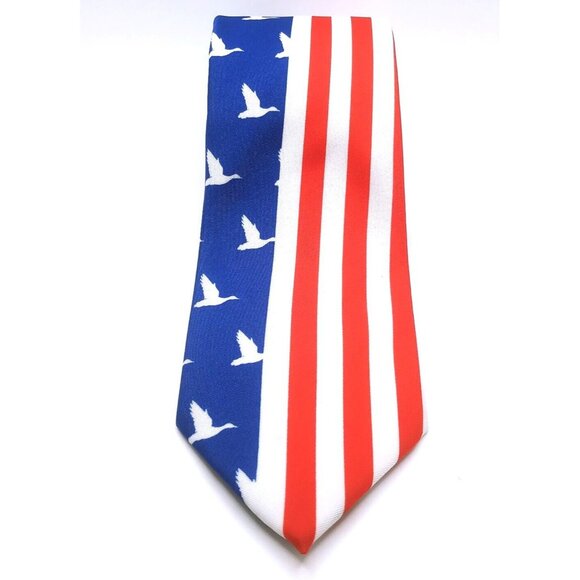 Duck Dynasty | Accessories | Mens Tie Duck Dynasty Red White Blue ...